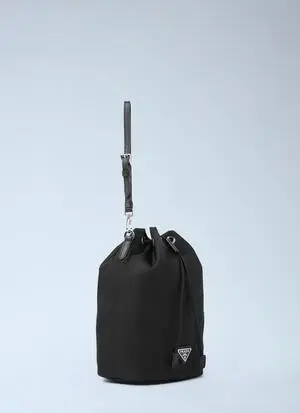 Prada Vela Pouch Bag - Black