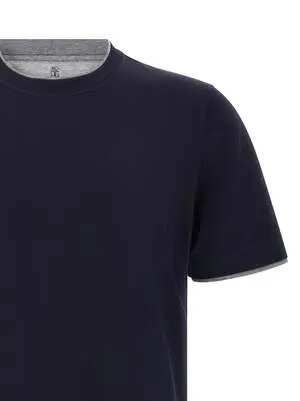 Brunello Cucinelli Double Layer T-shirt