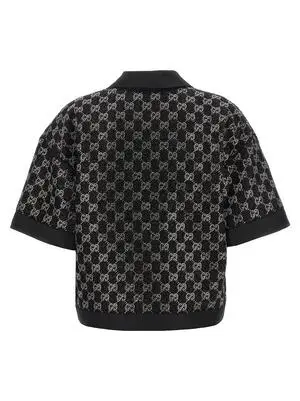 Gucci Gg Crystal Top - Black