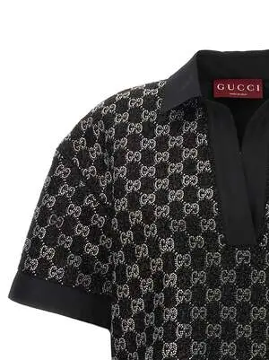 Gucci Gg Crystal Top - Black