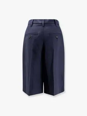 Brunello Cucinelli Viscose And Linen Bermuda Shorts - Multicolor