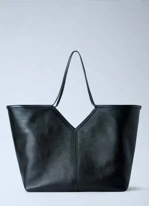 Saint Laurent Y Thin Tote Bag With Removable Pouch
