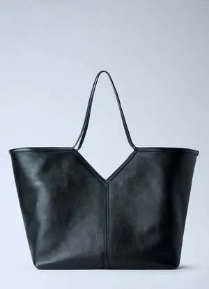 Saint Laurent Y Thin Tote Bag With Removable Pouch