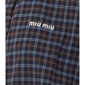 Miu Miu Logo Check Shirt