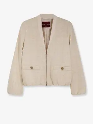 Gucci Checked Cotton Tweed Jacket - Multicolor