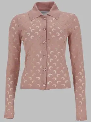 MARINE SERRE Cardigan Moon - Pink