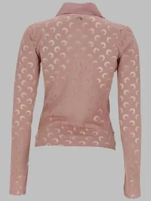 MARINE SERRE Cardigan Moon - Pink