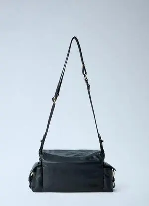 Prada Explore Medium Shoulder Bag With Flap - Black