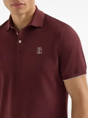 Brunello Cucinelli Logo Cotton Polo Shirt