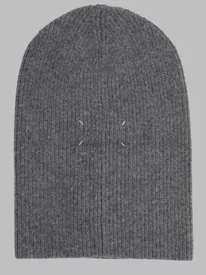 MAISON MARGIELA Ribbed Wool Balaclava - Gray
