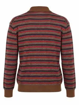 Prada Striped Polo-neck Sweater