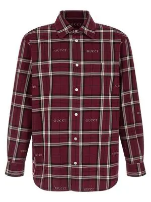Gucci Tartan Shirt - Red