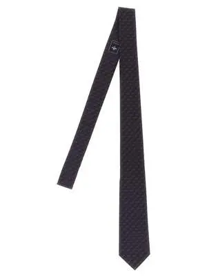 Gucci Gg Jacquard Tie - Blue