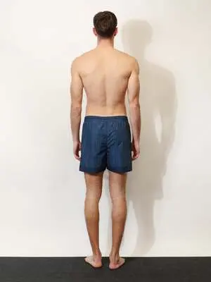 Gucci Nylon Swim Trunks With All-over Incrocio Print