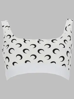 MARINE SERRE Marine Serre Women Top Bra Moon White
