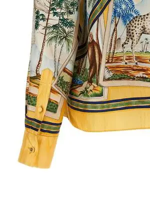 Gucci Printed Silk Twill Shirt