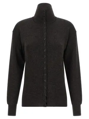 LEMAIRE Button Cardigan - Brown