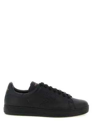 TOM FORD TOM FORD Warwick Leather Sneakers Black