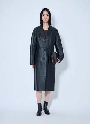 TOTEME Slim Leather Coat