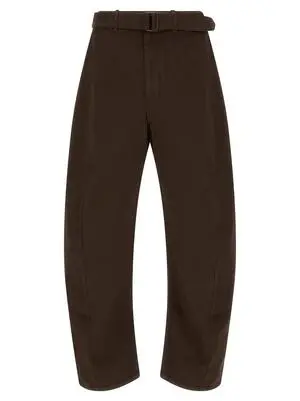 LEMAIRE Twisted' Pants - Brown