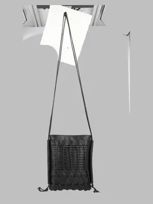 Hereu Borsa A Tracolla Trena In Pelle - Black
