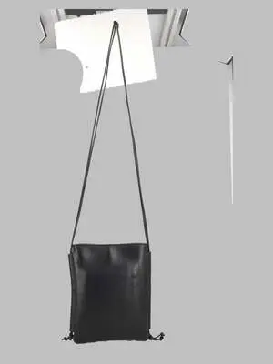 Hereu Leather Crossbody Bag - Black
