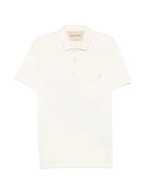 Valentino Garavani Vgold Cotton Polo Shirt - Multicolor
