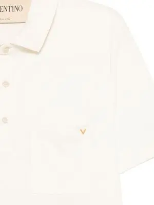Valentino Garavani Vgold Cotton Polo Shirt