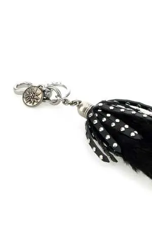 Prada Calf Hair And Leather Keyring