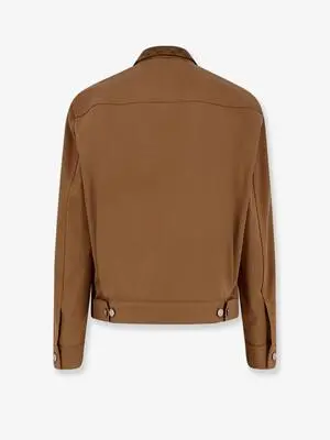 Gucci Canvas Jacket With Gg Details
