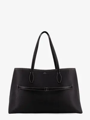 TOTEME Leather Shoulder Bag - Black