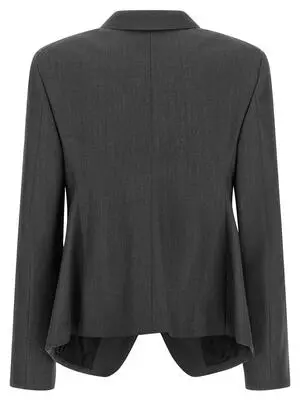 JIL SANDER Single-breasted Wool-mohair Blazer