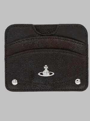 VIVIENNE WESTWOOD Half Moon Card Holder - Brown