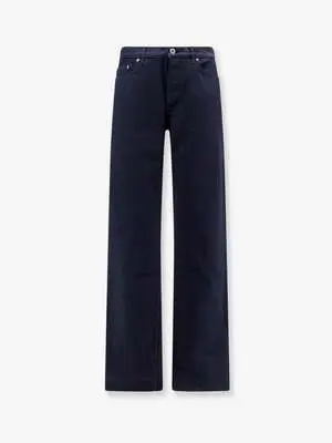 Dior Cotton Jeans With All-over Oblique Motif - Multicolor