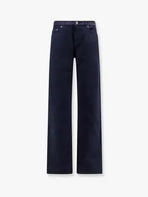 Dior Cotton Jeans With All-over Oblique Motif - Multicolor