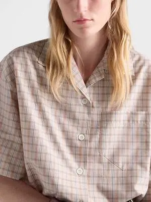 Prada Madras Print Cotton Shirt - Multicolor