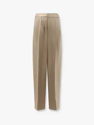 Max Mara Silk Wide Leg Trousers - Multicolor