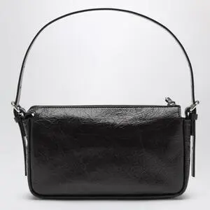 Fendi Crackled Leather Bag - Black