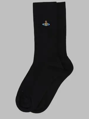 VIVIENNE WESTWOOD Ribbed Socks - Black
