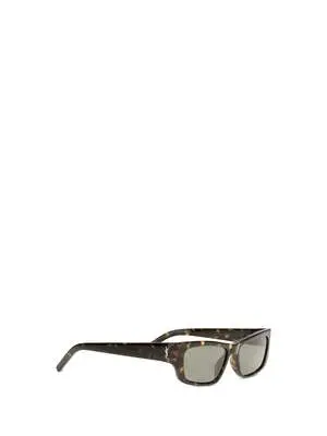 Saint Laurent Tortoiseshell Sunglasses With Side Logo