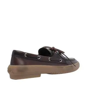 Miu Miu Logo Loafers - Brown