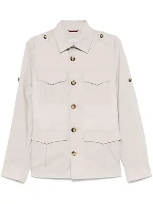 Brunello Cucinelli Cotton And Nylon Water-resistant Jacket - Multicolor