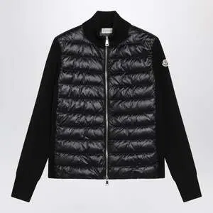 Moncler Padded Zip-up Cardigan - Black