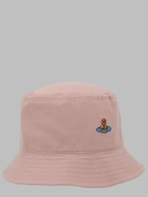 VIVIENNE WESTWOOD Cappello Bucket Con Logo Orb - Pink