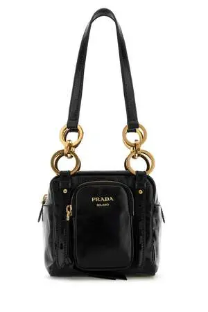 Prada Mini Dangle Handbag - Black