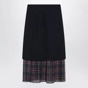 Dries Van Noten Midi Skirt - Blue