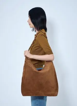 Saint Laurent Amalia Suede Shoulder Bag