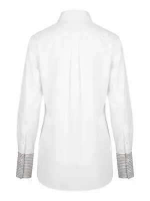 Prada Shirt With Striped Cuff Detail