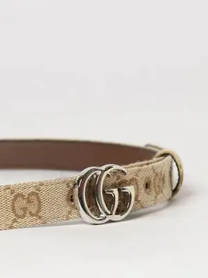 Gucci Jacquard Fabric Belt - Cream