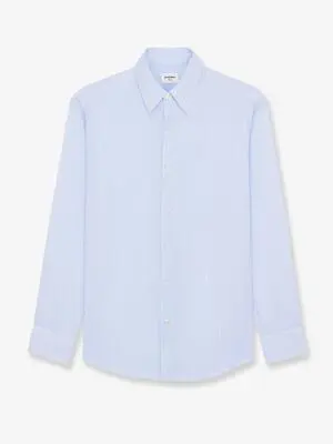 Saint Laurent Cassandre Cotton Shirt With Striped Pattern - Multicolor